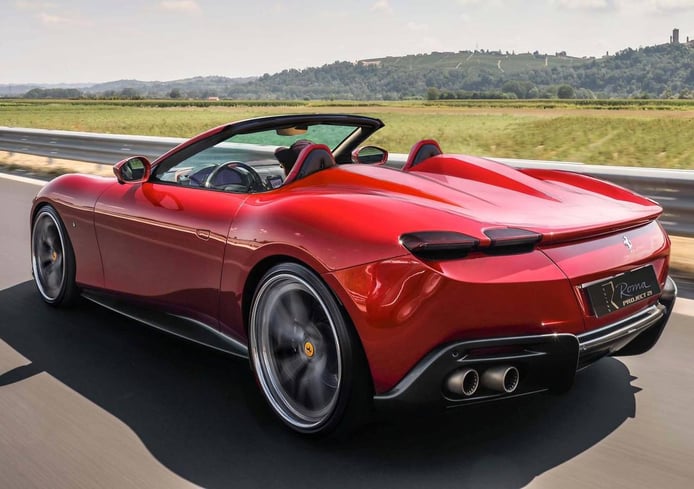 ¿Habrá un Ferrari Roma Spider? Probablemente no, pero su diseño sería ...
