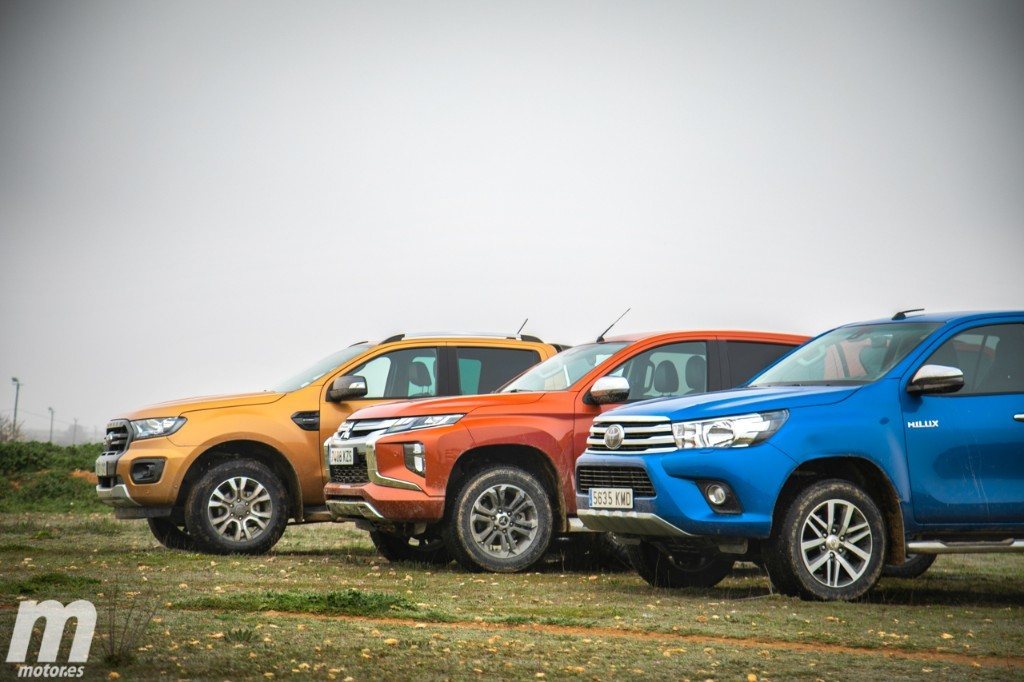 Fotos Toyota Hilux vs Ford Ranger vs Mitsubishi L200