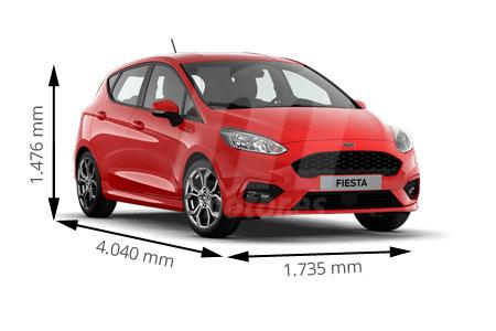 Medidas Ford Fiesta: longitud, anchura, altura y maletero