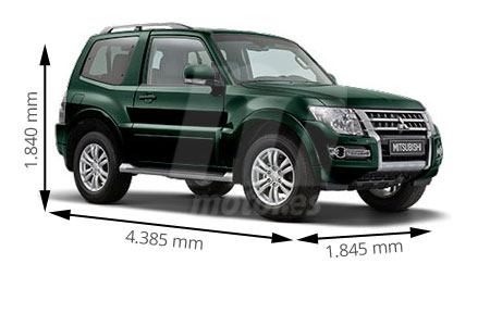 Medidas Mitsubishi Montero: longitud, anchura, altura y maletero