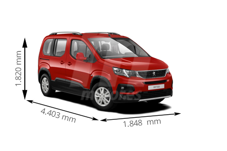 Medidas Peugeot Rifter: longitud, anchura, altura y maletero - Motor.es
