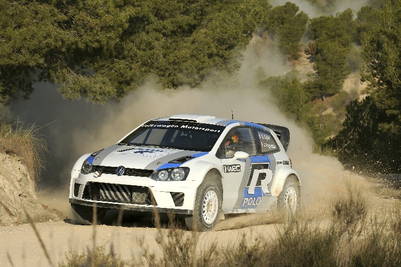 Carlos Sainz y Sebastien Ogier VW Polo R WRC España