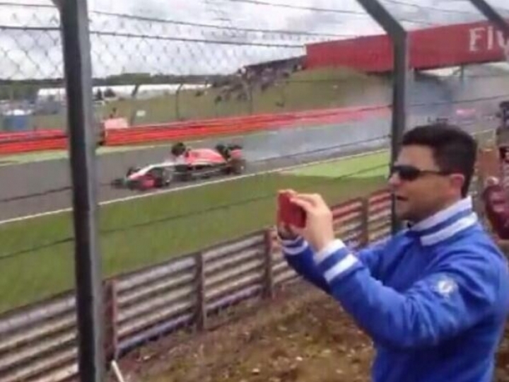 El accidente de Raikkonen pudo ser fatal para Max Chilton