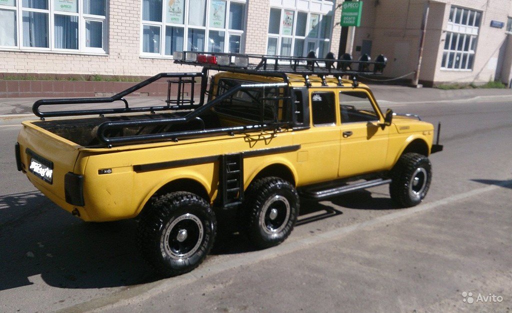 Lada Niva 6x6 Pick-up, la transformación definitiva del todoterreno ruso