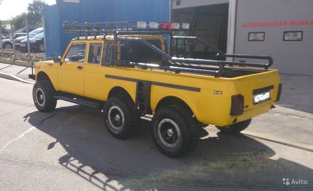 Lada Niva 6x6 Pick-up, la transformación definitiva del todoterreno ruso