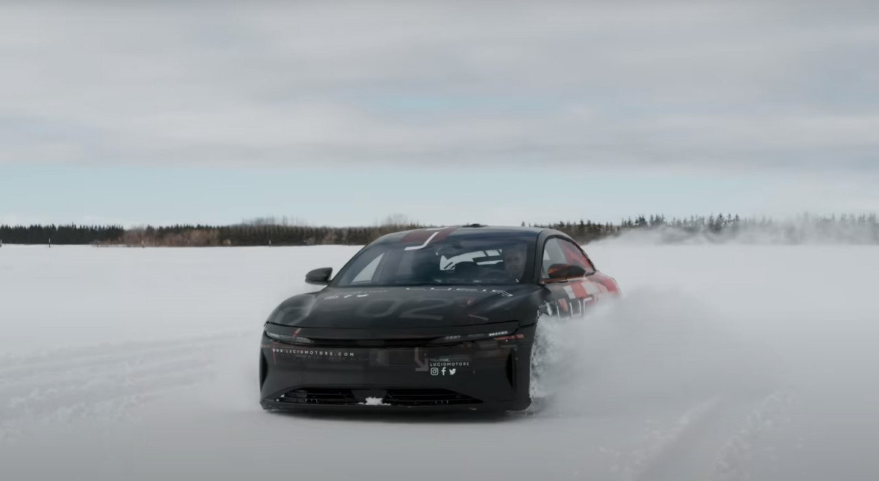 El nuevo Lucid Air se somete a las pruebas de invierno en Estados ...