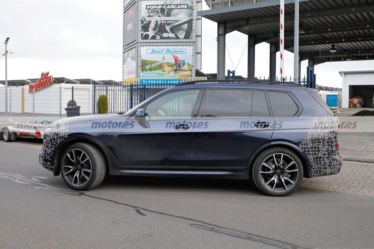El actualizado BMW X7 LCI 2023 vuelve a dejarse ver en nuevas fotos espía