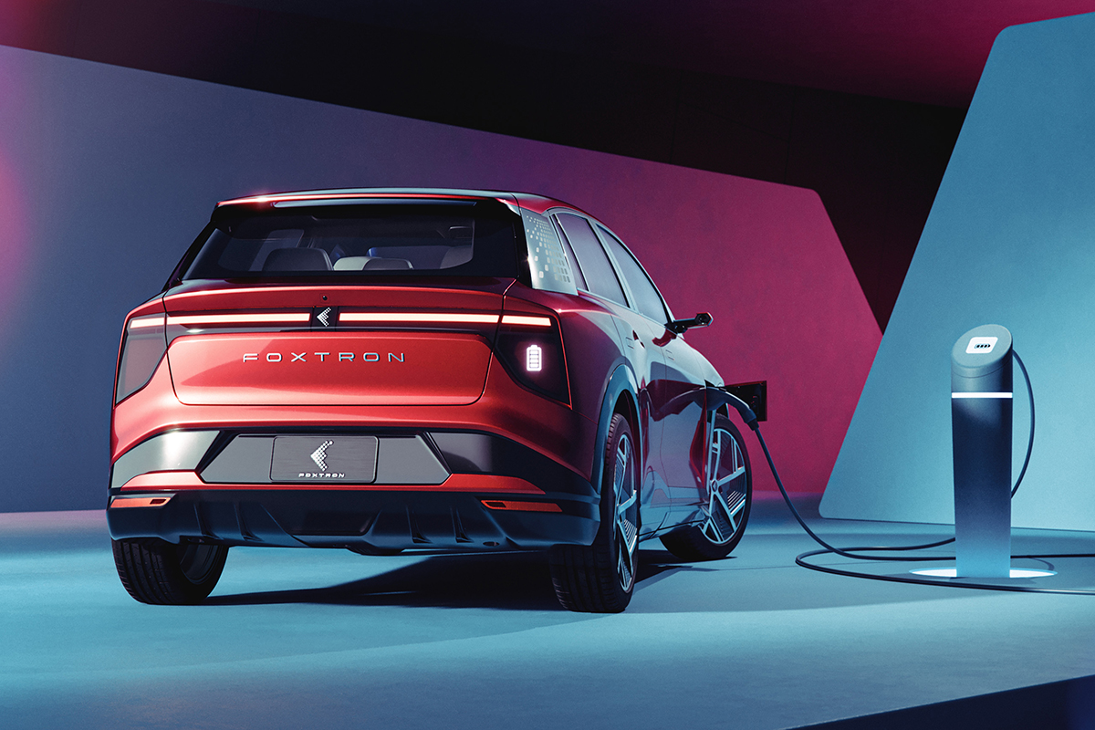 El fabricante del iPhone presenta el Foxtron Model B, un concept ...