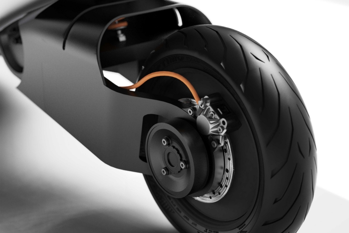 Esta moto eléctrica de diseño futurista y espectacular tiene un motor ...