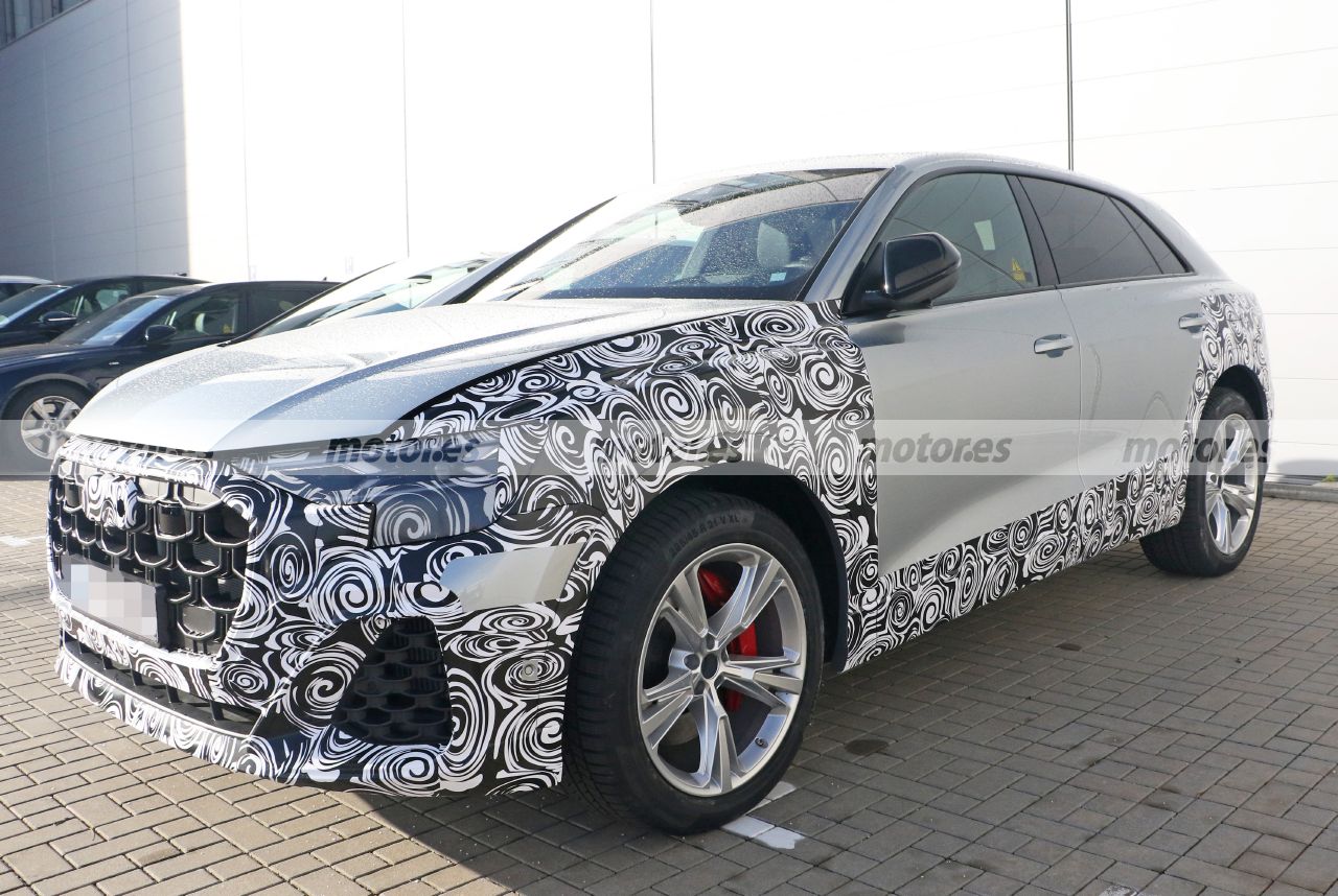 Fotos espía del Audi Q8 Facelift, el SUV deportivo estrenará novedades en 2024
