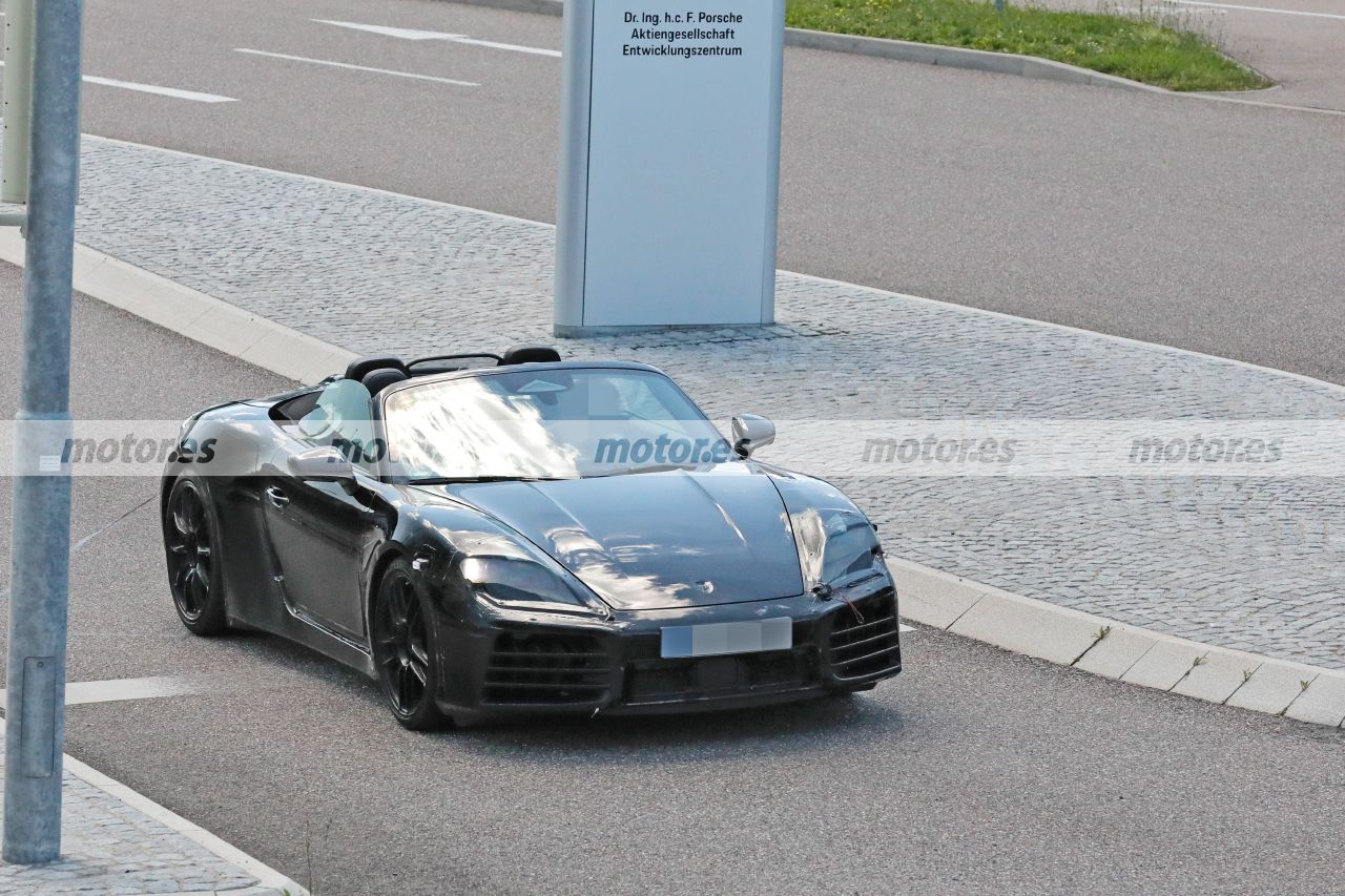 El nuevo Porsche Boxster Eléctrico posa en unas nuevas fotos espía ...