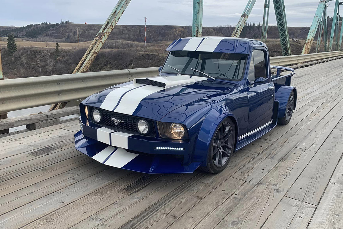 Un Ford Mustang GT convertido en una pick-up, una creación inédita que ...