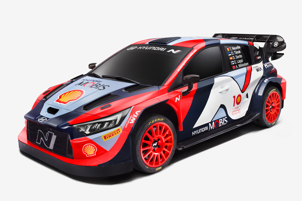 El Hyundai i20 N Rally1 estrena decoración, por sorpresa, en el Rally ...