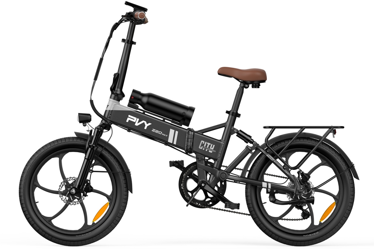 PVY Z20 MAX, una eBike plegable con hasta 200 km de autonomía y doble suspensión que cuesta ...