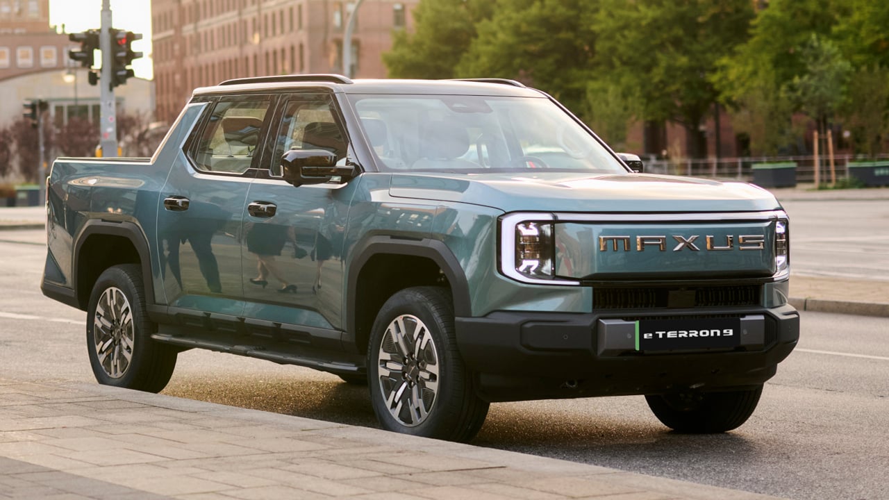 El MAXUS eTERRON9 irrumpe en Europa, un pick-up eléctrico de lujo y ...