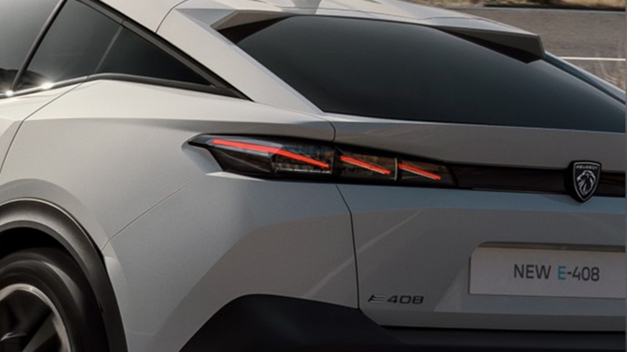 El nuevo Peugeot E-408 eléctrico se vislumbra en este primer teaser, y ya tiene fecha de ...